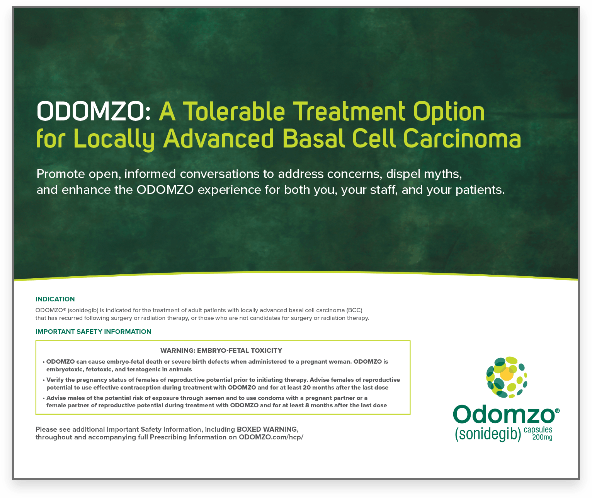 Educational Resources for laBCC | ODOMZO® (sonidegib) for Dermatologists